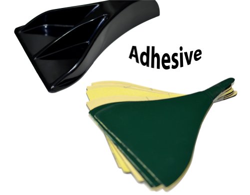 Купить 7 PC Piece Universal BLACK Vortex Generators Roof Shark Fins ...