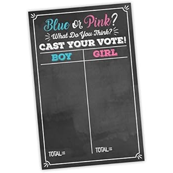 Amazon.com: Juvale Baby Gender Reveal Board with Stand and Voting ...
