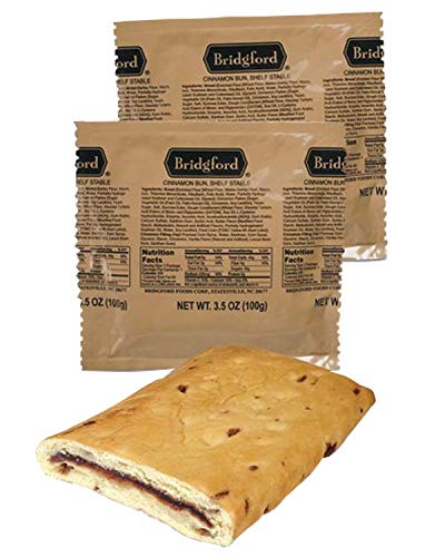 Cinnamon Bun MRE - Breakfast Snack Survival Food Ready to Eat Meals - 3 ...