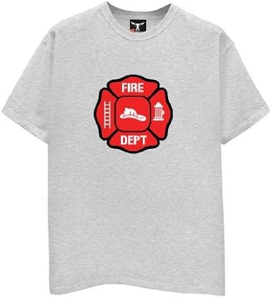 Amazon.com: Fire Department T-Shirt-Mens-Ash Grey-XX-Large: Clothing