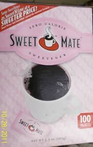 Amazon.com : Sweet Mate Sweetener Zero Calories (100 Pcs) : Sugar ...