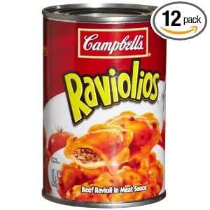 Amazon.com: Campbell's Raviolios In Meat Sauce Beef Ravioli 15 OZ (Pack ...