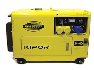 Kipor KDE6700T Silent 5.0-5.5KVA Diesel Generator: Amazon.co.uk: DIY ...