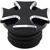 Amazon.com: Baoilai Aluminum Fuel Gas Tank Cover Cap 3D Black Skull Red ...