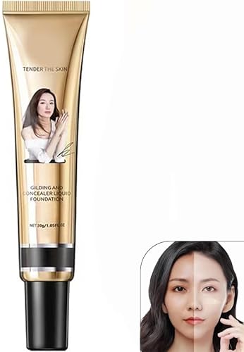 FDTY Liquid Foundation Full Coverage New Formula Flawless Makeup Base Cream Concealer Matte ...