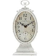 Amazon.com: NIKKY HOME Vintage Table Clock - Battery Operated Rustic ...