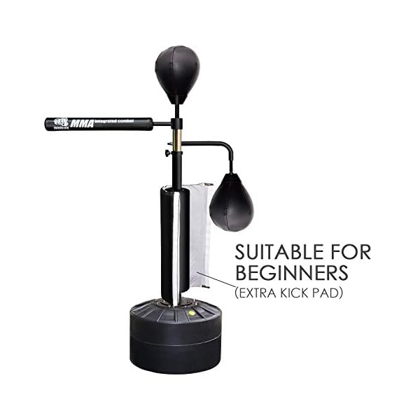 InnoLife MMA Boxing Speed Trainer Punching Spinning Bar with Dual Punch ...