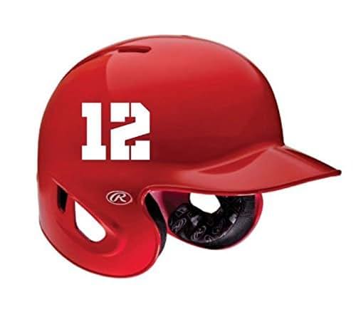 Amazon.com: Custom Helmet Number / Custom sports wear number ...