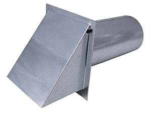 5 Inch Wall Vent Galvanized Damper & Screen (5 Inch Diameter) - Vent ...