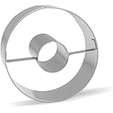 Amazon.com: Stainless Steel Donut Cutter Set - 3-1/2-Inch Doughnut Cutters with Removable Center ...