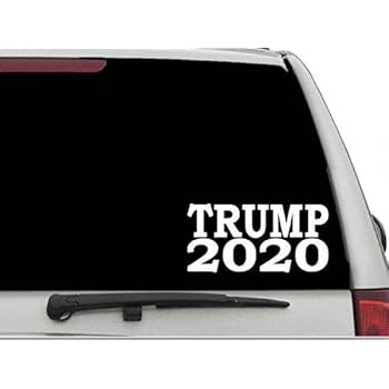 Amazon.com: Decal Dan - "Trump 2020" Pro Trump Vinyl Car Truck Window ...