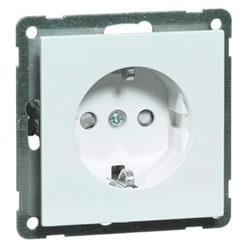 peha Aura 00106511 SCHUKO socket outlet with Spring Terminals, Pure ...