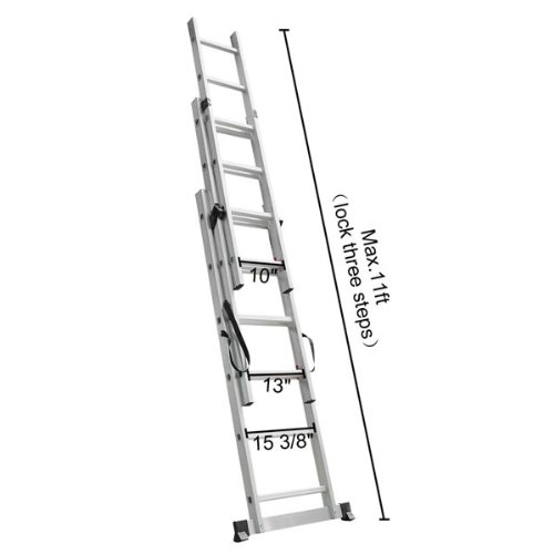 330lbs Aluminum Multi Purpose 3 Section Ladder - Buy Online in UAE ...