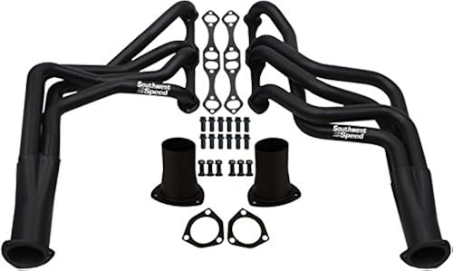 NEW SOUTHWEST SPEED BLACK 1964-1989 CHEVY LONG TUBE HEADERS FOR SMALL ...