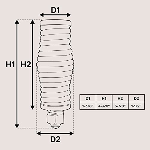 2pc Heavy-Duty Barrel Spring Mounting Base [Chrome-Plated] [6mm Spring ...