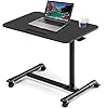 ETHU Overbed Table with Wheels, Rolling Tray Table, Hospital Bed Table ...