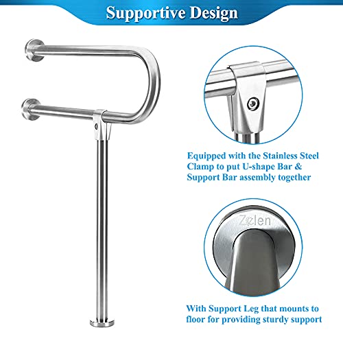 Handicap Rails Grab Bars Bathroom Toilet Rail Support for Elderly ...