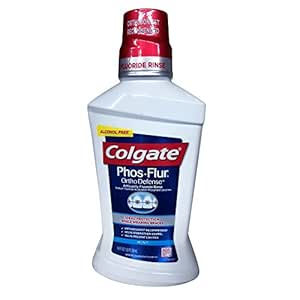 Amazon.com : Colgate Phos-Flur Anti-Cavity Fluoride Rinse Mint 16 oz ...
