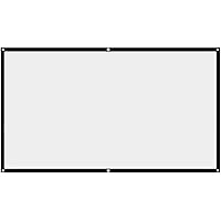 Double Layer Projector Screen 100 inch 16:9 Black Back Portable ...