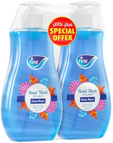 Fine Hand Wash 2 Bottles 450ml, Ocean Breeze Scent Hand Wash price in ...
