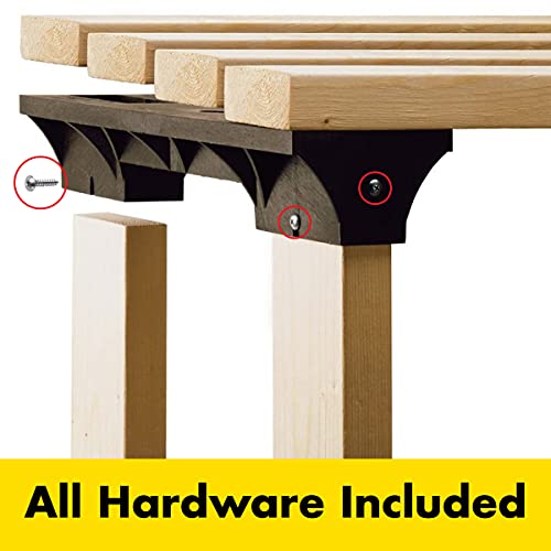 2x4basics 90124MI Custom Shelving and Storage System Shelflinks, Black ...