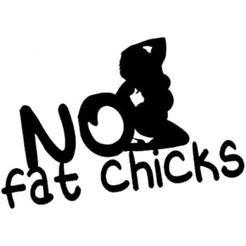 Amazon.com: No Fat Chicks Vinyl Decal Sticker Funny Tuner Race JDM ...