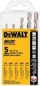 DEWALT DWA56015 - Juego de brocas multimateriales, 5 piezas: Amazon.com ...