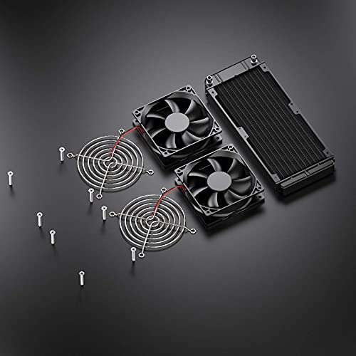 Clyxgs Water Cooling Radiator, 12 Pipe Aluminum Heat Exchanger Radiator ...