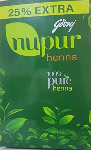 Godrej Nupur Henna Natural Mehndi for Hair Color with Goodness of 9 ...