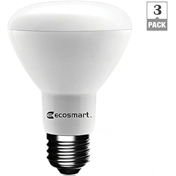 (3-pack) EcoSmart BR20 Soft White LED, Dimmable, 575-Lumen, 2700K, 8 ...