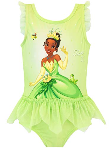 Disney Girls' Princess and The Frog Tiana Swimsuit - Kids Swim Lessons