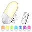 LED Night Light Plug in Wall - Automatic Dusk to Dawn Sensor RGB Color ...