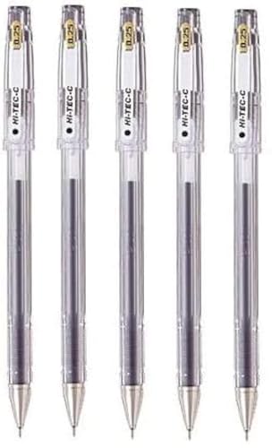 Pilot Hi-Tec-C 025 Gel Ink Pen, Hyper Fine Point 0.25mm, Black Ink, LH ...