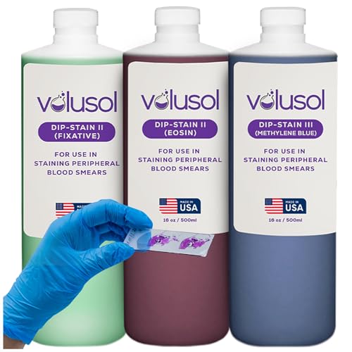 Volu-Sol Dip-Stain Kit - (Fixative, Eosin Stain, Methylene Blue ...
