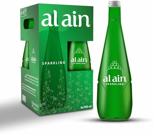 Al Ain Sparkling water 750ml, Pack of 4, Sparkling Water in a ...
