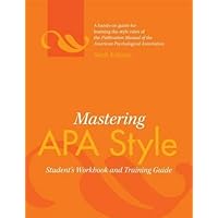 Amazon.com: Mastering APA Style: Student's Workbook and Training Guide ...