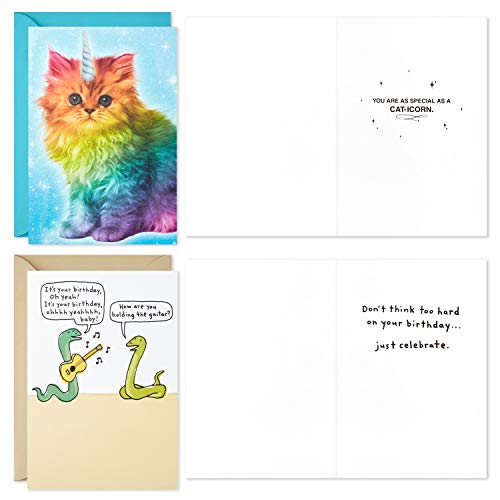 Hallmark Shoebox Funny Birthday Cards Assortment (8 Cards with ...
