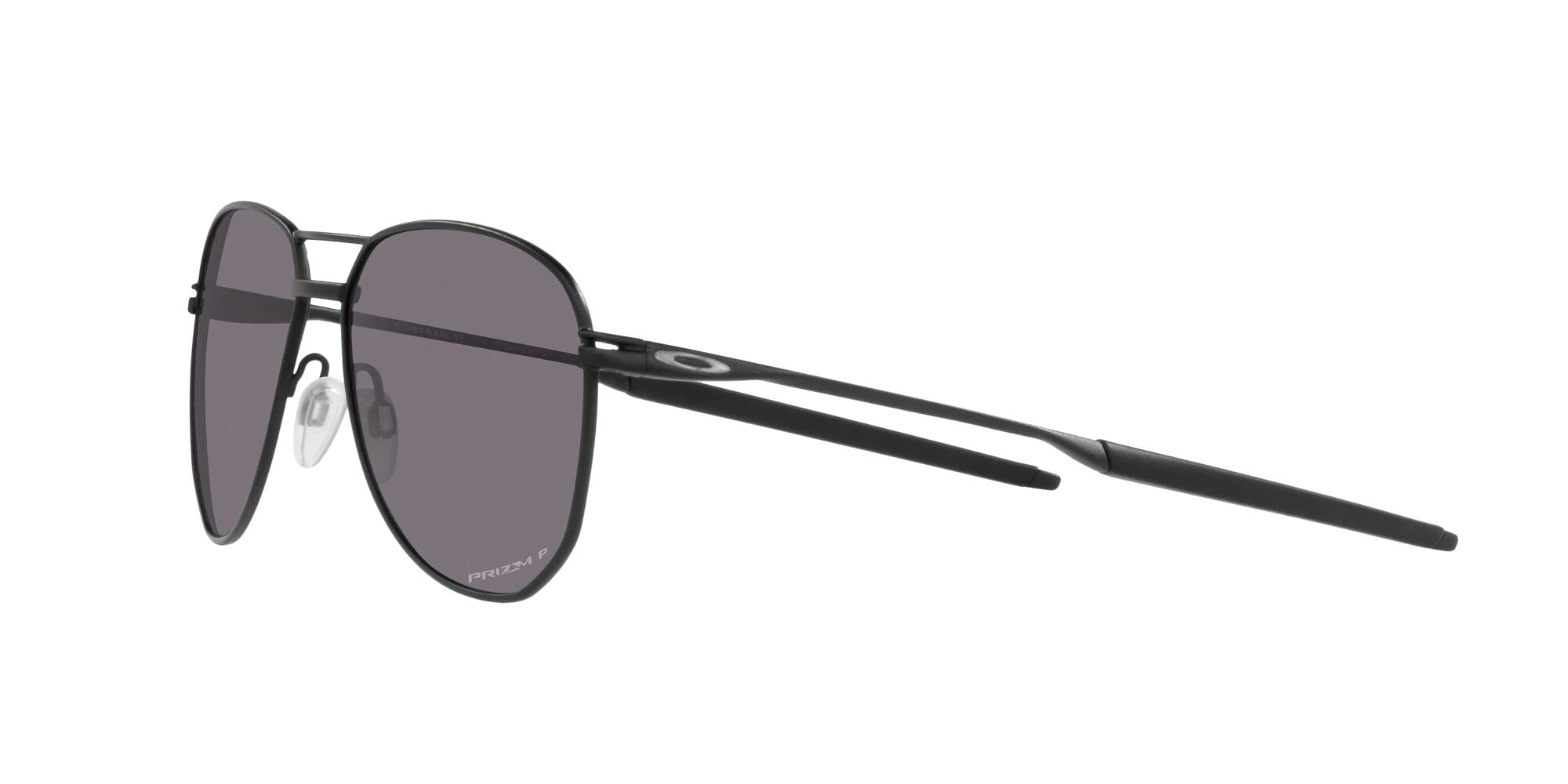 Oakley Men's OO6050 Contrail TI Aviator Sunglasses, Satin Black/Prizm ...