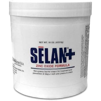 Amazon.com: Selan+ Zinc Oxide Barrier Cream - 16 oz Jar: Health ...