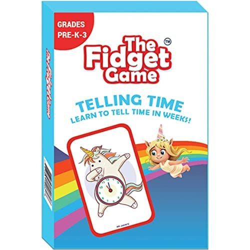 The Fidget Game Learn to Tell Time Analog Clock Game Flash Cards ...