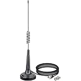 Amazon.com: Bingfu 27MHz CB Radio Antenna PL259 & BNC Male Magnetic Base Compatible with Cobra ...