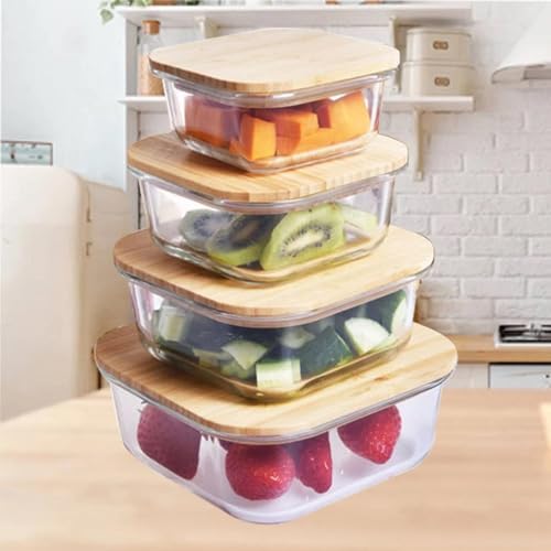 سعر Pyrex BPA Free Glass Food Storage Containers with Bamboo Lids, Eco ...