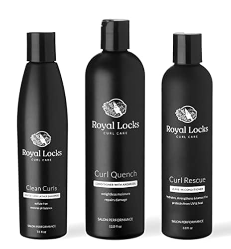 Royal Locks Curl Care Curl Hydration Set | Clean Curls Shampoo, Curl ...