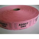 Amazon.com : 500 Yellow Admit One Consecutively Numbered Raffle Tickets ...