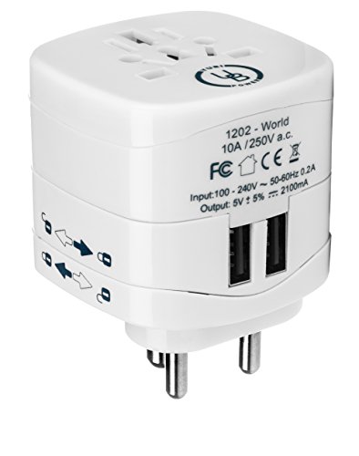 Buy Yubi Power Universal Travel Plug Adapter with Dual USB Ports ...