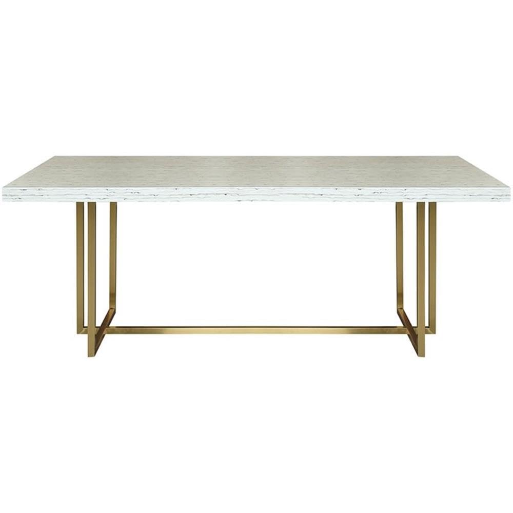 Armen Living Harmony Dining Table, Ice for sale | Katy, TX | Nellis Auction