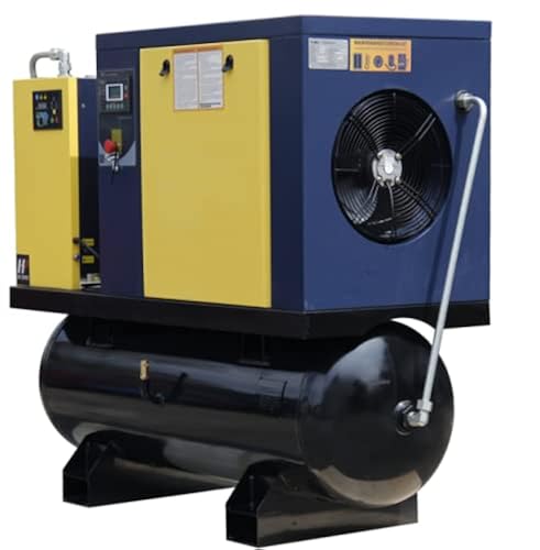 208-230V 3-Phase Total Rotary Screw Air Compressor With ASME Tank ...