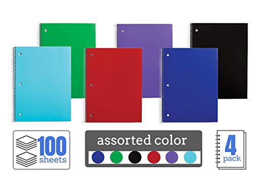 1InTheOffice Graph Composition Book, Wirebound, 8" x 10.5" Graph Paper ...