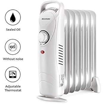 Amazon.com: Homeleader Mini Oil Filled Heater, Adjustable Temperature ...