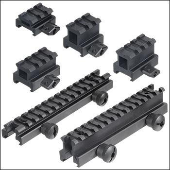 UTG Medium Profile Riser Mount with 3 Slots, Gun Scope Mounts - Amazon ...
